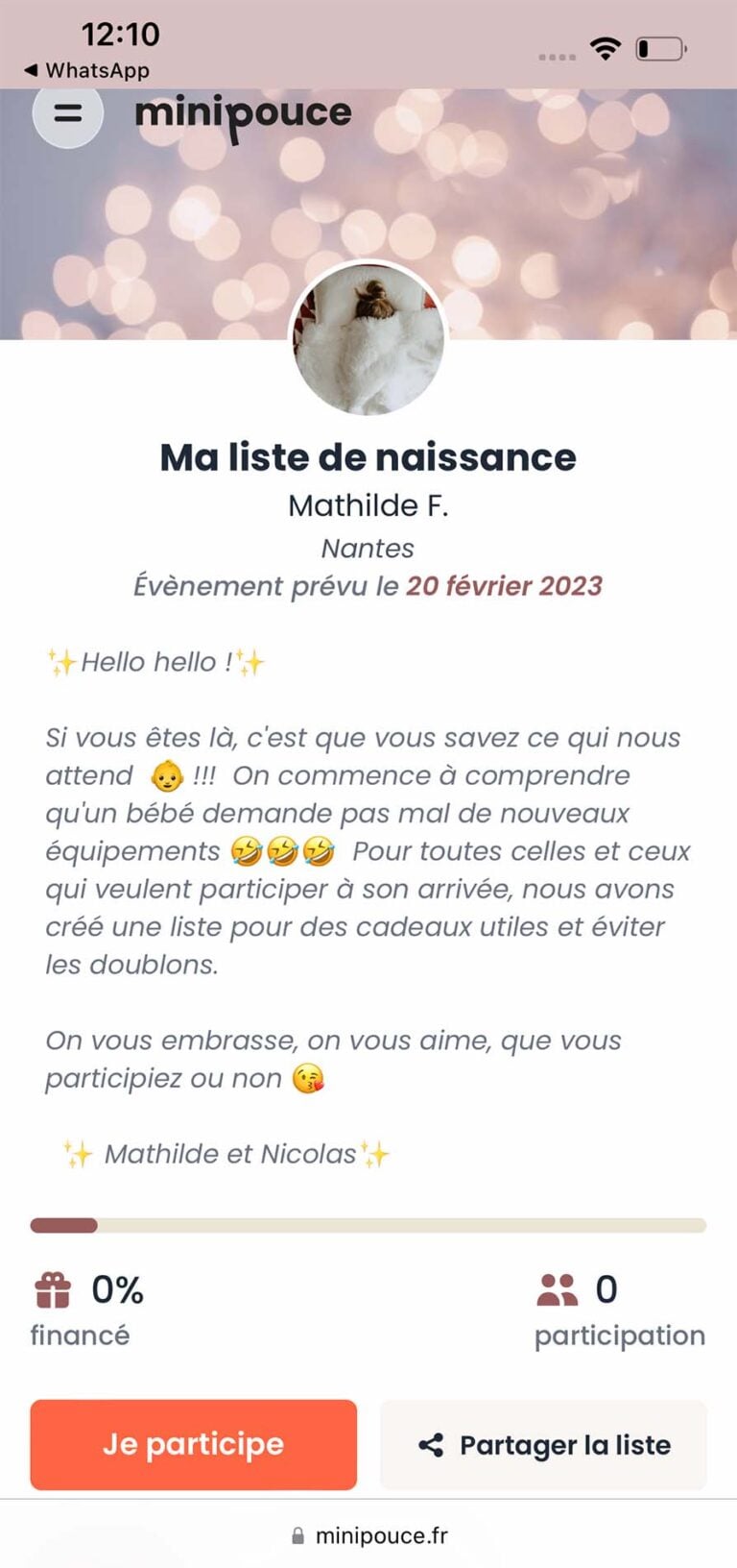 Exemples textes liste de naissance : inspirez-vous