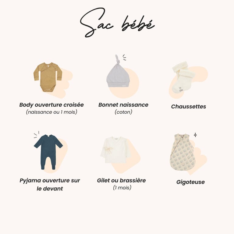 Sac salle de naissance : liste indispensables à emporter